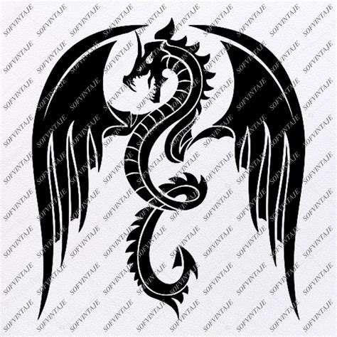 Dragon Svg Svg Dragon Clipart Silhouette Dragons Svg Dragon Dragon