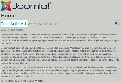 How To Hide Article Titles In Joomla 3 1 InMotion Hosting