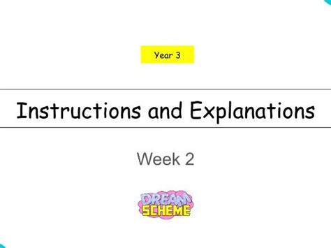 Year 3 Instructions And Explanations Week 2 Of 2 Teaching Resources