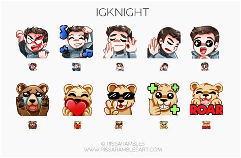Twitch Emotes Igknight Rissa Rambles
