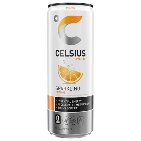 Save On Celsius Live Fit Sparkling Orange Energy Drink Order Online