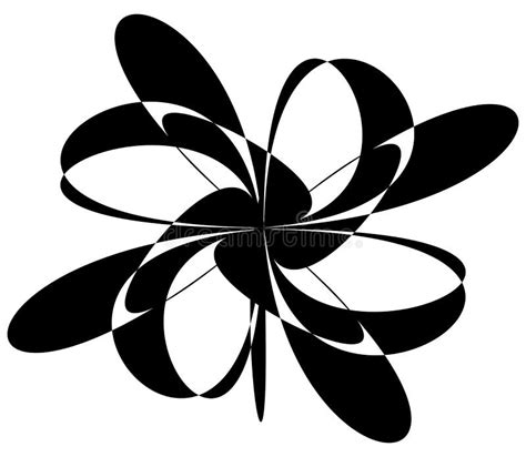 Espiral Preto E Branco Abstrata Radial Irradiando Linhas Sp