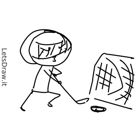 How To Draw Hockey Qi63qsu3 Png Letsdrawit