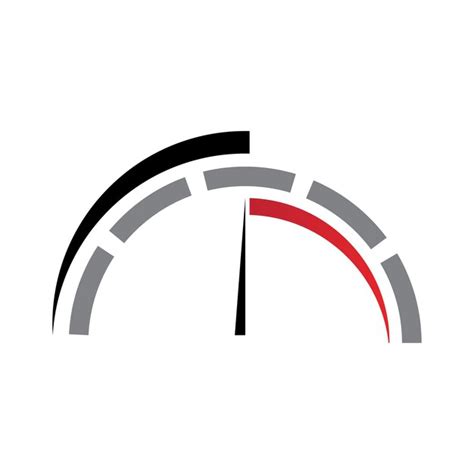 Vitesse Logo Design Silhouette Compteur De Vitesse Symbole Icône