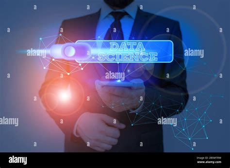 Handwriting Text Data Science Conceptual Photo Multidisciplinary Field That Uses Scientific