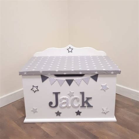 Personalised Toy Box Custom Bespoke Wooden Toy Box Etsy