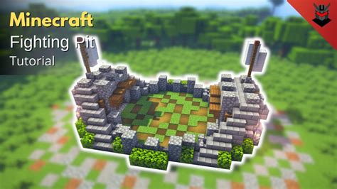 Minecraft How To Build A Medieval Fighting Pit Fighting Pit Tutorial Youtube