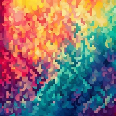 Premium Ai Image Pixel Pattern Color