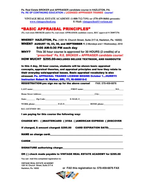 “basic Appraisal Pr “basic Appraisal Principles” Inciples” Inciples”