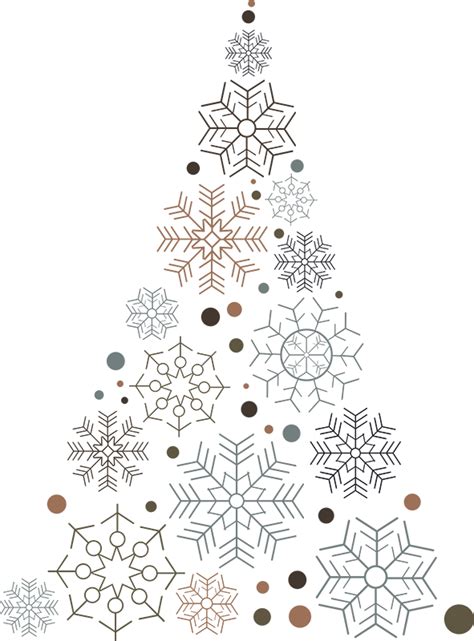 Sticker Vitre Noel Flocons de sapin de noël TenStickers