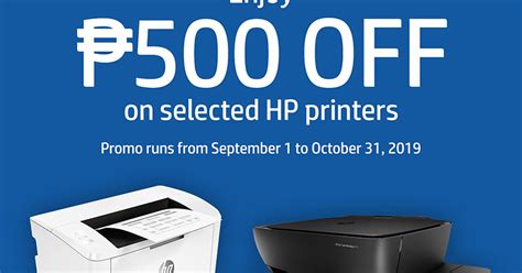 Select Hp Printers Are Available For Php Less Until October