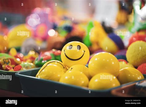 Yellow Color Smiley Or Happy Ball Or Smiley Or Happy Face Ball Stacked