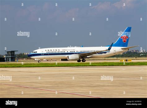File A Boeing 737 800 Jet Plane Of China Southern Airlines Taxis At