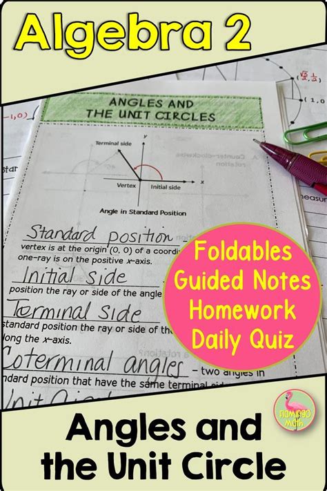 Angles And The Unit Circle Algebra 2 Unit 11 Algebra Math Lessons Calculus Teacher
