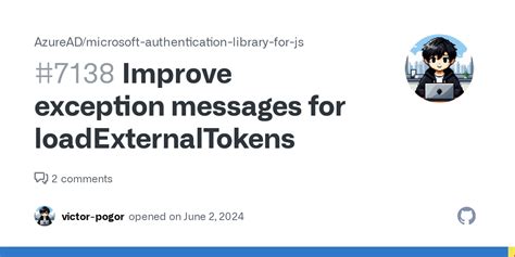 Improve Exception Messages For LoadExternalTokens Issue AzureAD Microsoft