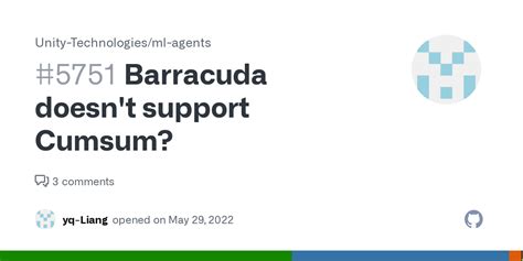 Barracuda Doesnt Support Cumsum · Issue 5751 · Unity Technologiesml