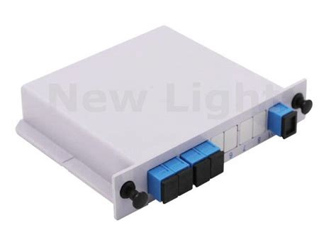 Planar Waveguide Type Fiber Optic Splitter Box 1x4 Plc Splitter With Sc Upc Connector
