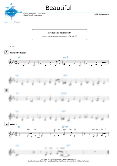 Partition Piano Goodbye My Lover James Blunt Partitions Noviscore