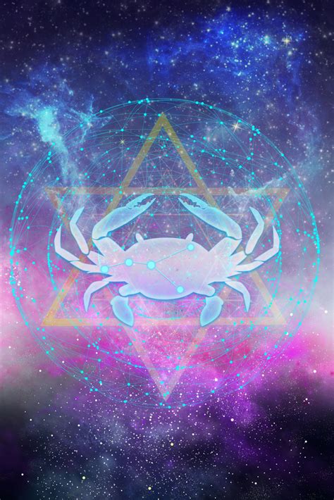 十二星座之巨蟹座背景图片 十二星座之巨蟹座背景素材图片 千库网