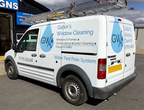 Gabors Window Cleaning Van Signwriting Design Commercial Window
