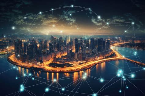 Global Business Internet Network Connection Interior Ai Generated
