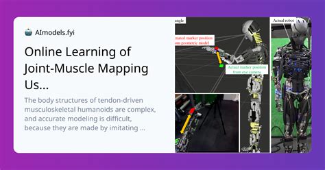 online learning of joint muscle mapping using vision in tendon driven