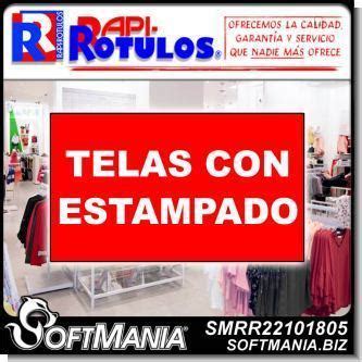 ROTULO PUBLICITARIO PREFABRICADO PVC 3 MILIMETROS CON TEXTO TELAS CON