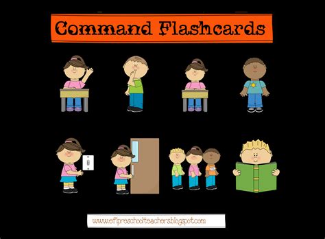 Commands Commands Classroom English Class Elementary Flashcards Para