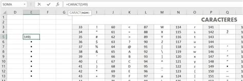 Função Caract No Excel Smart Planilhas