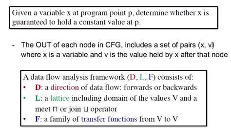 Note Data Flow Analysis Foundations