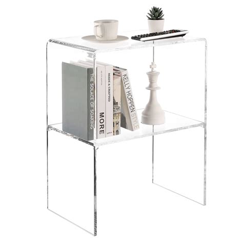 Modern Design Clear Acrylic Decorative End Tablehome Decor Display