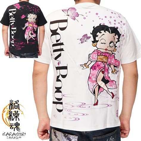 絡繰魂 カラクリダマシイ 和柄 Tシャツ ベティブーブ コラボ メンズ 232002 送料無料絡繰魂から新作和柄Tシャツが登場