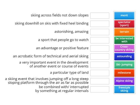 Vocabluary Building Match Up