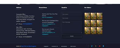 Create Responsive Footer HTML And CSS Template ( Source Code)