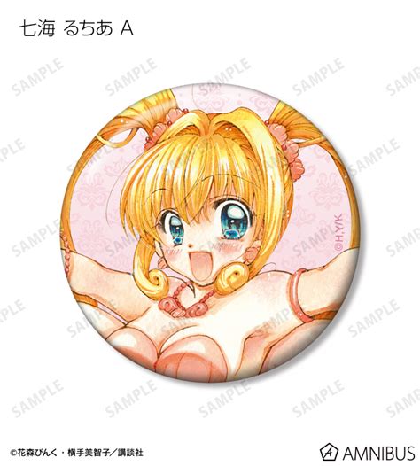 ぴちぴちピッチ 花森ぴんく先生 描き下ろし 羽を纏ったマーメイドver トレーディング缶バッジ Amnibusアムニバス