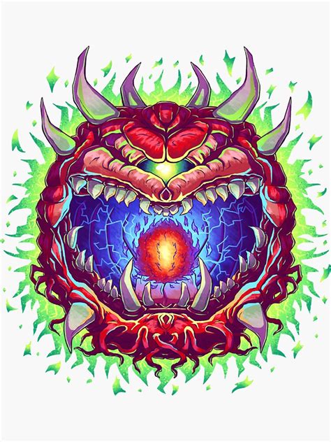 Cacodemon Classic Sticker For Sale By Bernasolis Redbubble