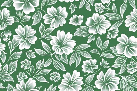 Premium Photo Crafty Floral Delight Seamless Pattern For Fabric Design