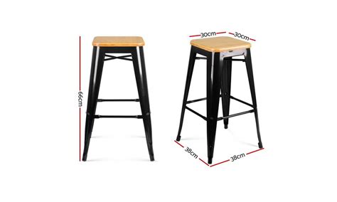 Container Door Ltd Artiss Backless Bar Stool Set Of 2 1