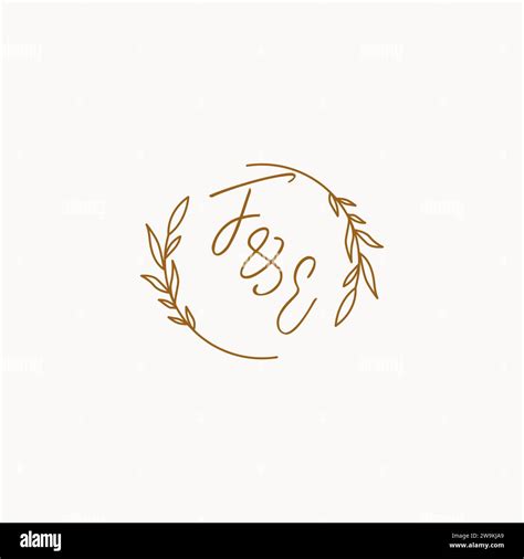 Fe Wedding Initials Logo Design Ideas Stock Vector Image And Art Alamy