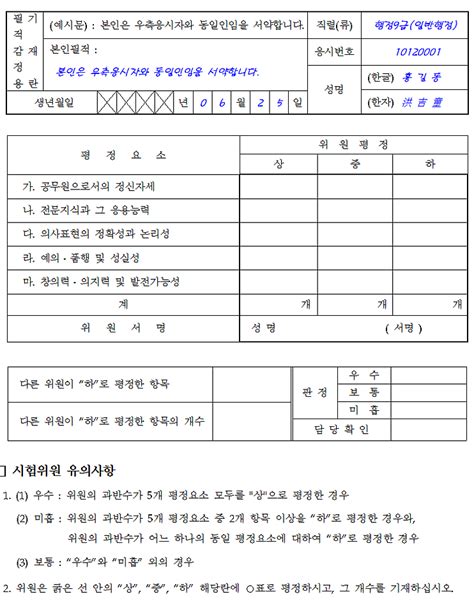 지방직 공무원 면접 빈출 문제