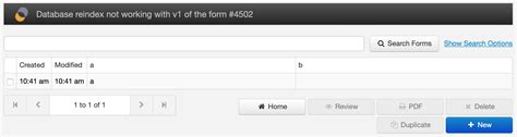 Database Reindex Not Working With V1 Of The Form Issue 4502 Orbeon