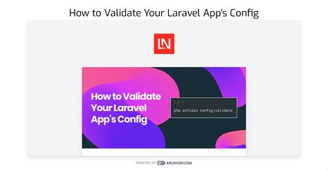 How To Validate Your Laravel Apps Config