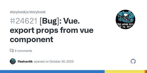 Bug Vue Export Props From Vue Component Issue