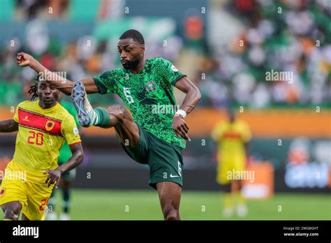 Abidjan Nigeria 2nd Feb 2024 Nigeria Vs Angola Quarter Final At