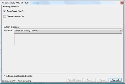 Knit A Visual Studio Add In Codeproject