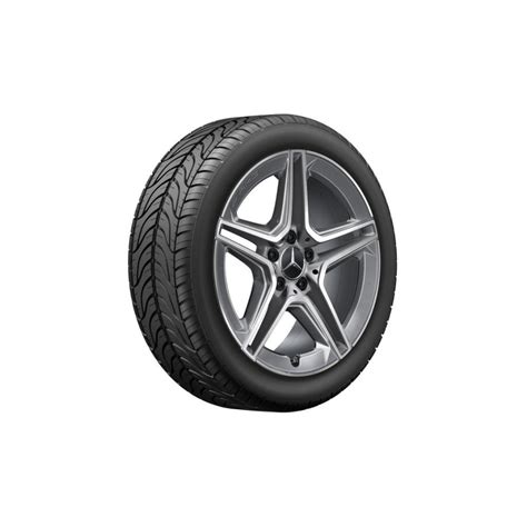 Cerchio AMG A 5 Doppie Razze 45 7 Cm 18 Pollici Tornitura A Specchio 7 5 J X 18 ET 49