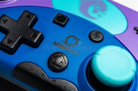 Detailed Close Up Shot Of Nintendo Switch Controler Minibird Gamepad Detailed Close Up Shot Of Nintendo Switch Controler Minibird Gamepad