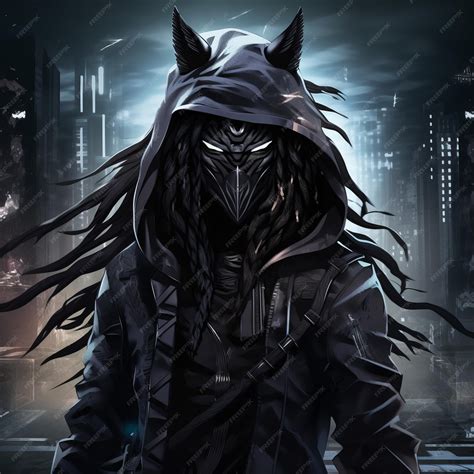 Premium Ai Image Shadowbound The Enigmatic Anime Hacker Unleashing