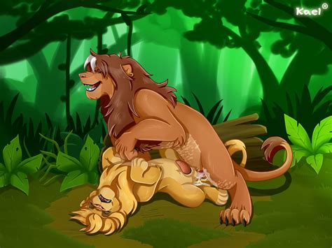 Rule 34 Anal Feline Feral Kael Tiger Lion Male Mammal Penis Yaoi