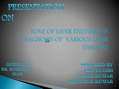 Alt And Ast Role In Liver Disorder
